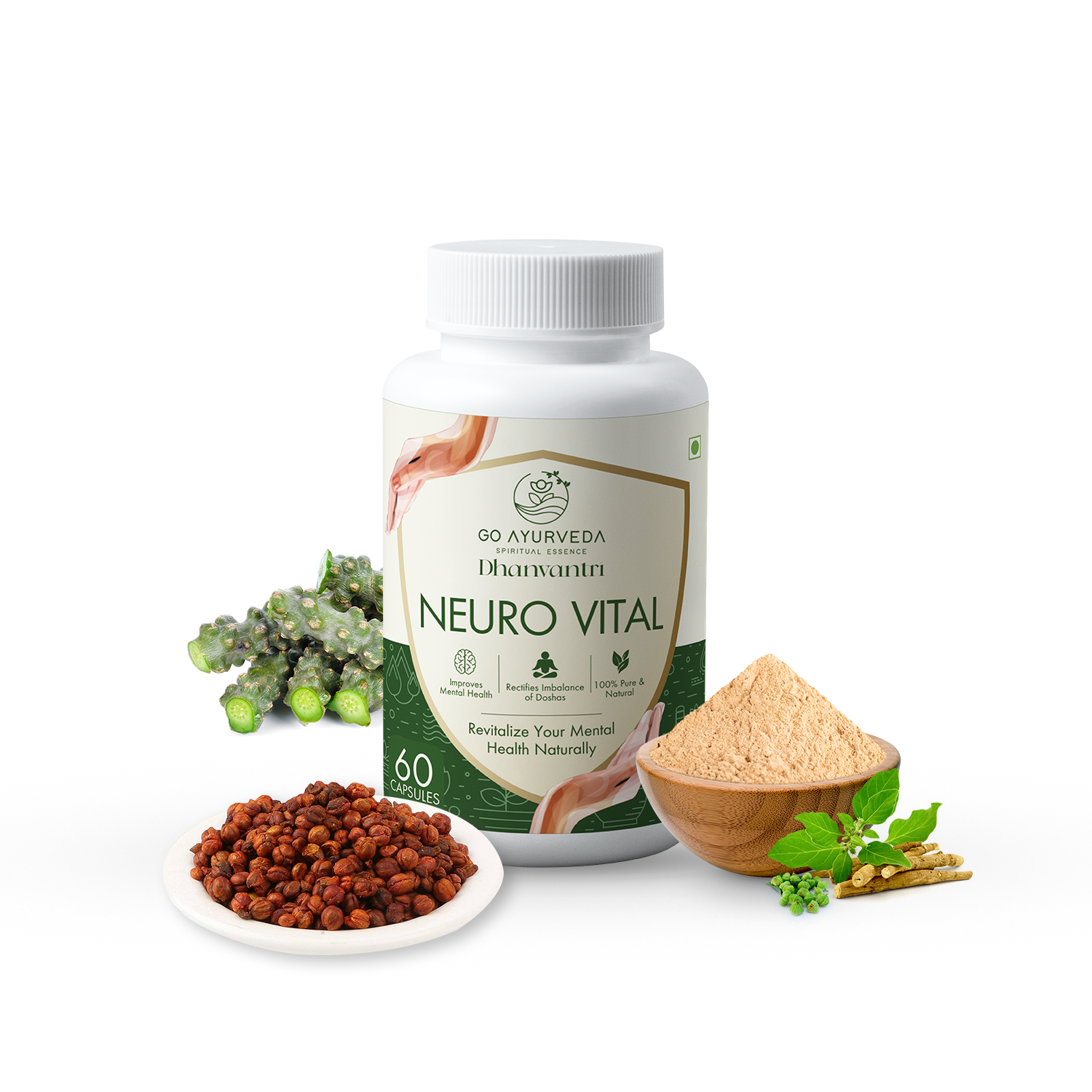 Neuro Vital Capsules | Reduces Stress & Anxiety | Mood Enhancer | 60 C ...